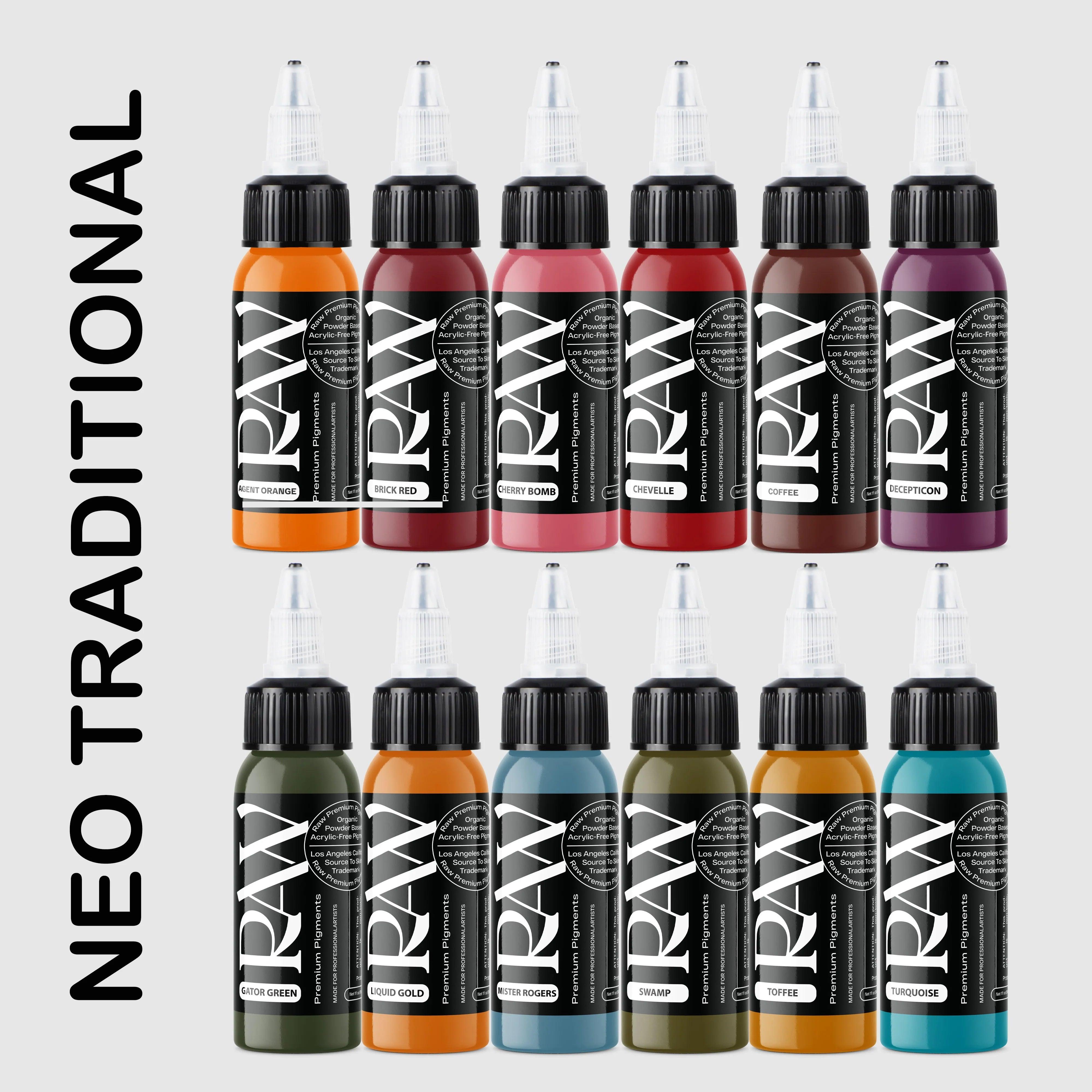 Raw Ink Neo-Traditional Set – FYT Tattoo Supplies New York